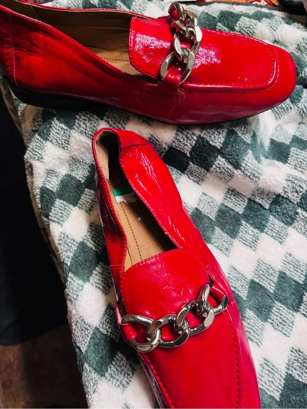 Donald J. Pliner | Shoes | Donald J Pliner Shiny Red Loafers With ...